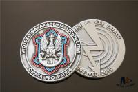 China Custom 3D Relief Challenge Coins 38.1mm Zinc Alloy with Soft Enamel and Backside Engraving for sale