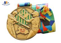 China Custom Hockey Medals 3D Relief Sport Medals Copper Plating Soft Enamel 50mm for sale