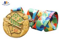 China Custom Hockey Medals 3D Relief Sport Medals Copper Plating Soft Enamel 50mm for sale