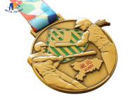 China Custom Hockey Medals 3D Relief Sport Medals Copper Plating Soft Enamel 50mm for sale