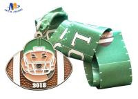 China Hockey Shape Zinc Alloy Die Cast Medal 60mm Antique Copper Custom Logo Sports Award for sale