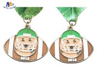 China Hockey Shape Zinc Alloy Die Cast Medal 60mm Antique Copper Custom Logo Sports Award for sale