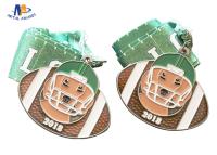 China Hockey Shape Zinc Alloy Die Cast Medal 60mm Antique Copper Custom Logo Sports Award for sale