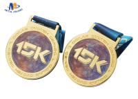 China Custom Sports Medals 70mm Zinc Alloy Die Cast with Heat Transfer Ribbon for sale