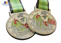 China Custom Matt Silver Plating Metal Award Medals 50mm with Smooth or Sandblasted Back for sale