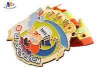 China Custom Metal Award Medals 88.9mm x 3mm with Colorful Soft Enamel Filled for sale