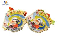China Custom Metal Award Medals 88.9mm x 3mm with Colorful Soft Enamel Filled for sale