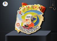 China Custom Metal Award Medals 88.9mm x 3mm with Colorful Soft Enamel Filled for sale