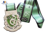 China Custom 3D Cut Out Award Medals with Color Fill and Heat Transfer Lanyard 50mm for sale