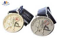 China Custom Zinc Alloy Sports Medals 50mm for Clubs Silver Plating Soft Enamel for sale