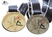 China Custom Zinc Alloy Sports Medals 50mm for Clubs Silver Plating Soft Enamel for sale