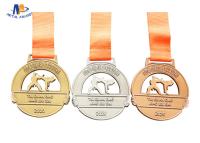 China Die Cast Sport Stock Medals Antique Gold Silver Copper Plating 50mm Zinc Alloy for sale