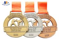 China Die Cast Sport Stock Medals Antique Gold Silver Copper Plating 50mm Zinc Alloy for sale
