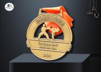 China Die Cast Sport Stock Medals Antique Gold Silver Copper Plating 50mm Zinc Alloy for sale