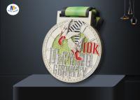 China Custom Matt Silver Plating Metal Award Medals 50mm with Smooth or Sandblasted Back for sale