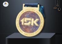 China Custom Sports Medals 70mm Zinc Alloy Die Cast with Heat Transfer Ribbon for sale