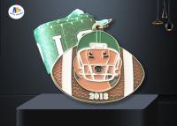 China Hockey Shape Zinc Alloy Die Cast Medal 60mm Antique Copper Custom Logo Sports Award for sale
