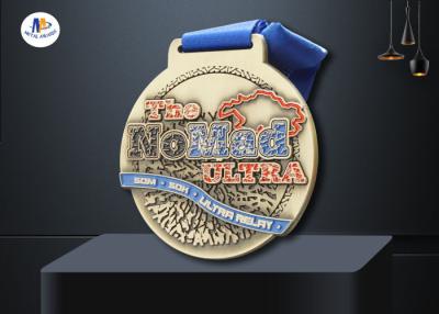 China Custom 2D Award Medals Antique Silver Plating Zinc Alloy 50mm for Europe Regional Events for sale