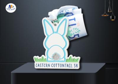 China Custom 5K Running Race Medal 76.2mm Zinc Alloy Die Cast with Sublimated Ribbon for sale