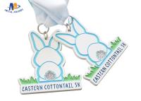 China Custom 5K Running Race Medal 76.2mm Zinc Alloy Die Cast with Sublimated Ribbon for sale