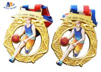 China Basketball 65×4MM Cut Out  Medals for sale