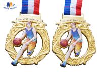 China Basketball 65×4MM Cut Out  Medals for sale