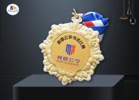 China Custom Zinc Alloy Medal 65mm 3mm Thick Colorful Painting Raised 3D Surface Die Cast for sale