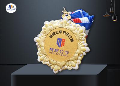 China Custom Zinc Alloy Medal 65mm 3mm Thick Colorful Painting Raised 3D Surface Die Cast for sale