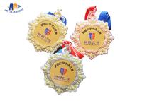 China Custom Zinc Alloy Medal 65mm 3mm Thick Colorful Painting Raised 3D Surface Die Cast for sale