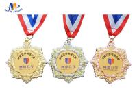 China Custom Zinc Alloy Medal 65mm 3mm Thick Colorful Painting Raised 3D Surface Die Cast for sale