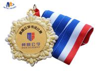 China Custom Zinc Alloy Medal 65mm 3mm Thick Colorful Painting Raised 3D Surface Die Cast for sale