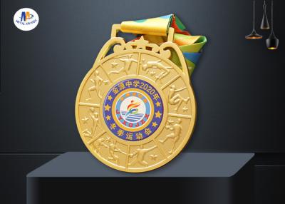 China Custom Sport Event Medal 76.2mm Zinc Alloy Die Cast with 3D Effect Players Along Rim for sale
