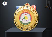China Custom Zinc Alloy Star Medal 76.2mm with Soft Enamel Color Painting for Sports Awards for sale