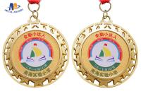 China Custom Zinc Alloy Star Medal 76.2mm with Soft Enamel Color Painting for Sports Awards for sale