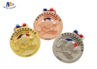 China Custom 65mm Die Cast Zinc Alloy Badminton Medals 3D Mold Antique Brass for sale