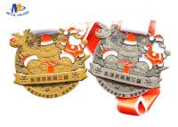 China Custom 70mm x 3mm Die Casting Zinc Alloy Santa Claus Medal 3D Mold for sale