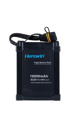 China Herewin 16000mAh 12S 44.4V 25C LiPo Smart UAV Drone Battery for Extended Flight for sale