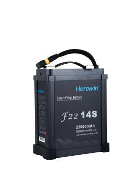 China Herewin 14S1P Pro 22000mAh 51.8V 25C Smart UAV Drone Battery for Extended Flight for sale