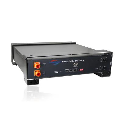China IP65 48V 50Ah 2.4KWh Base Station Cabinet Rack Module Communication Battery LFP 4000 Cycles for sale