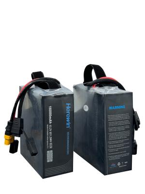 China Herewin Agricultural Drone Battery 16000mAh 14S 53.2V 25C LiPo Soft Pack for UAVs for sale