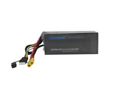 China Herewin 6S1P LiPo Pouch Battery Pack 22.2V 30000mAh for Agricultural Drone for sale