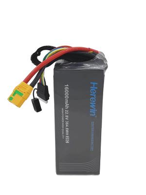 China Herewin 6S1P 25C Lipo Drone Battery Pack 16000mAh 22.8V for UAV for sale