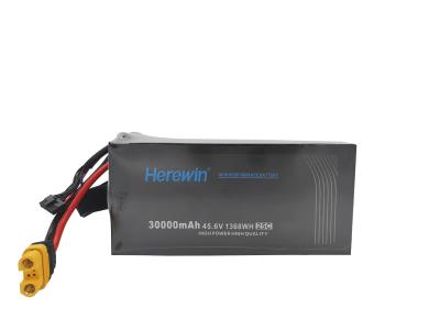 China 12S1P 45.6V 30000mAh 25C LiHv UAV Drone Battery Soft Pack 6.9kg for sale