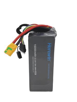 China Herewin 6S 25C 16000mAh 22.8V LiPo Drone Battery Pack for UAV for sale