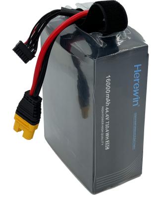 China Herewin 12S 44.4V 16000mAh 25C LiPo Soft Pack Drone Battery for Agriculture for sale