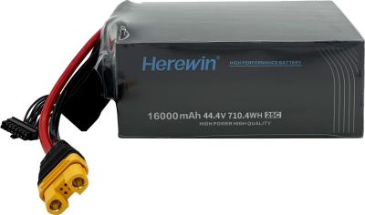 China Herewin 12S 16000mAh 44.4V 25C LiPo Pouch Battery for Agricultural UAV Drone for sale