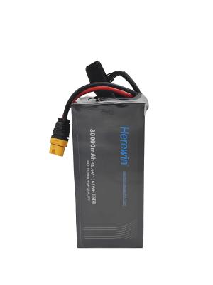 China 12S 45.6V 30000mAh LiHv Soft Pack UAV Battery 25C Herewin Battery for sale