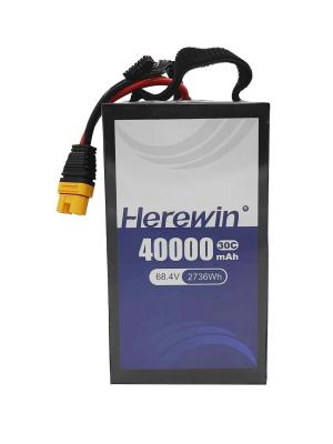 China Herewin 18S 68.4V 40000mAh 30C Soft Pack Drone Battery for Agricultural Sprayer UAV for sale