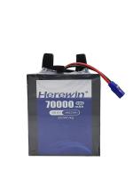 China Herewin 18S2P+ 70000mAh 10C 66.6V Semi-Solid Drone Battery for UAV for sale