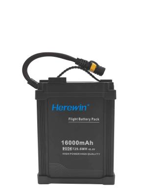 China Herewin 12S 16000mAh 45.6V 25C Lipo Smart UAV Drone Battery Pack for Extended Flight for sale